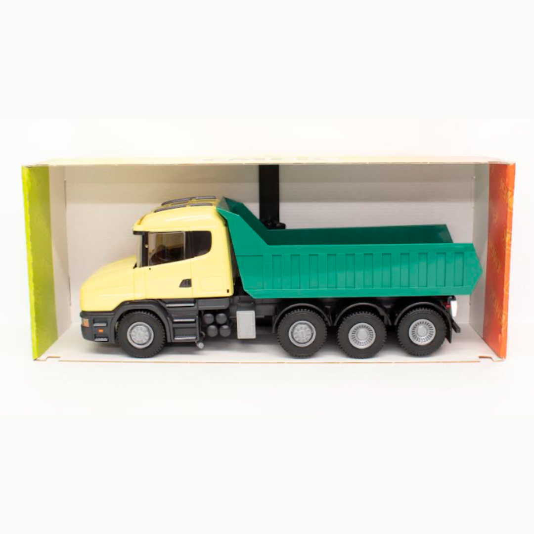 EMEK 10149 1:25 Scale Yellow Scania T Dump Truck with Green Bed – IMEX-RC