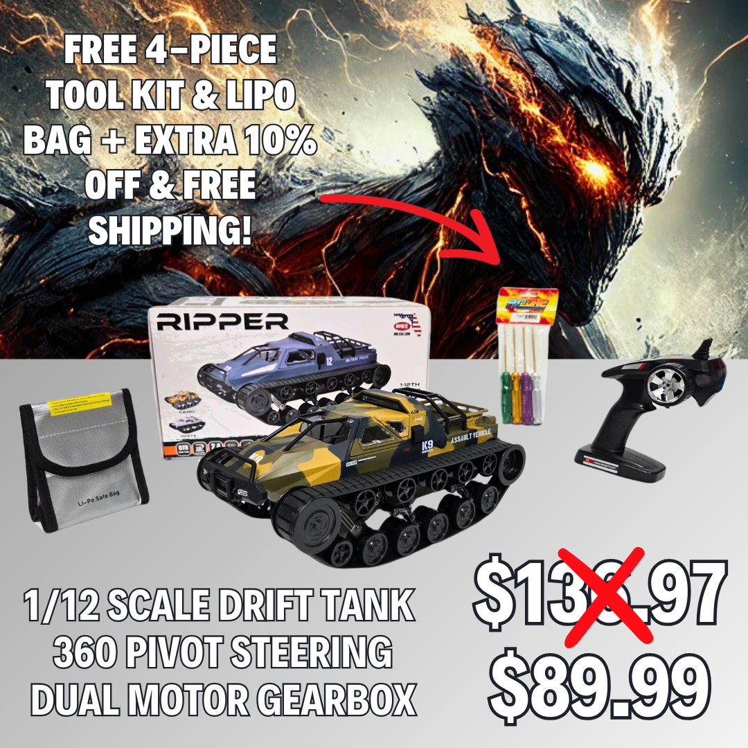 SUPER SPECIAL OFFER 1/12th Ripper Drift Tank Bundle with Free Tool Set ...
