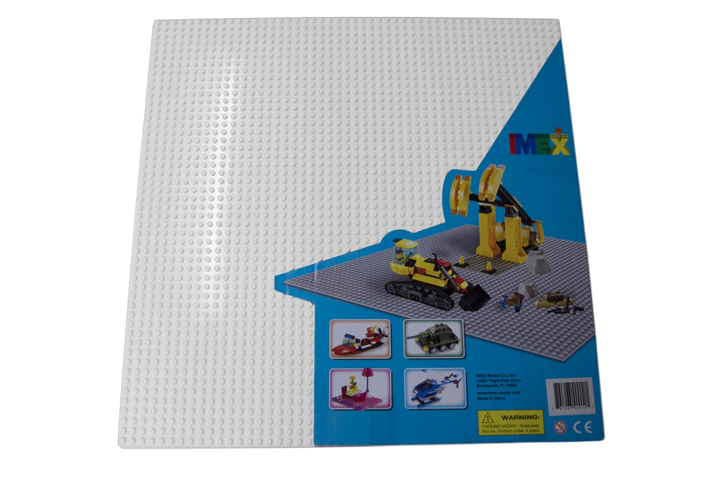 50x50 Stud Baseplate 2 Pack (White) – IMEX Model Company