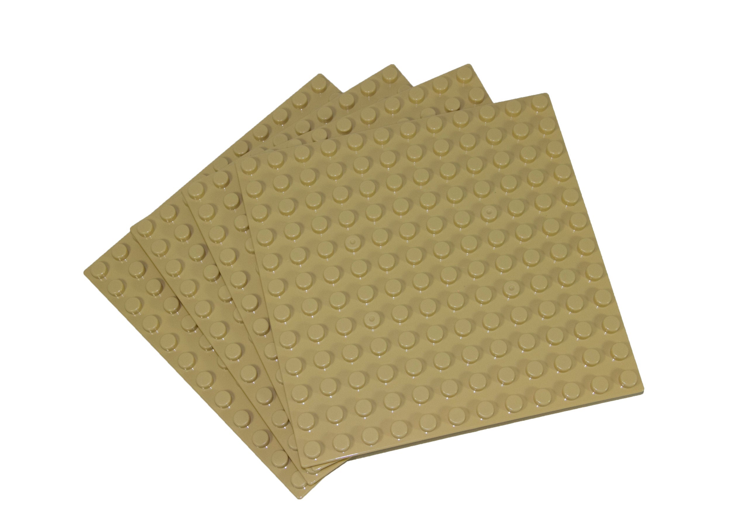 12x12 Stud Baseplate 4 Pack (Sand) – IMEX Model Company