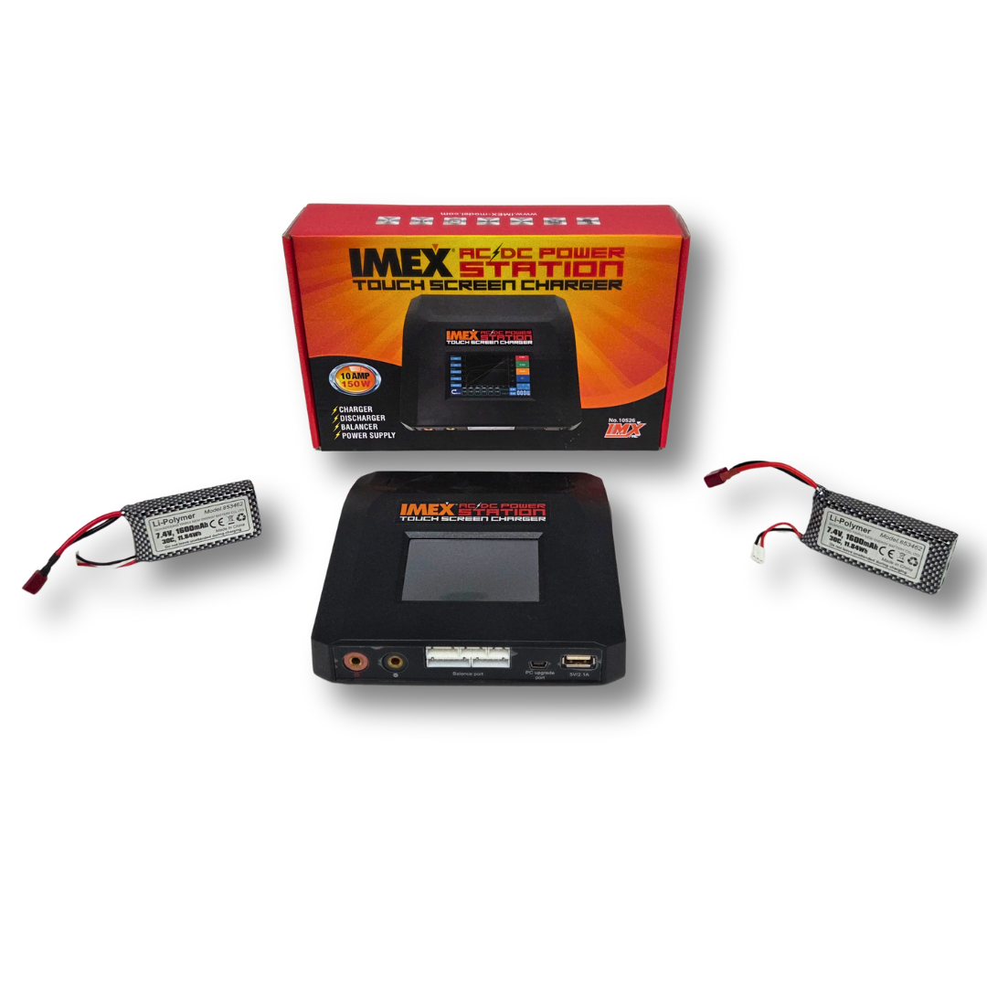 🔋 IMEX Power Pack Bundle – Charger + 2x 2s 1600maH LiPo Batteries ...