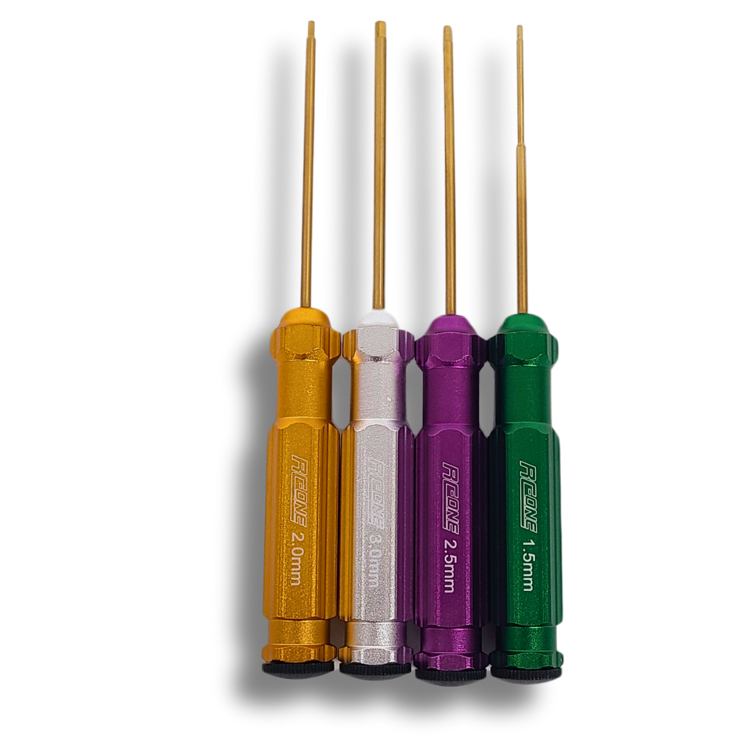RCONE 4-Piece Ball-End Hex Driver Set (1.5mm, 2.0mm, 2.5mm, 3.0mm ...