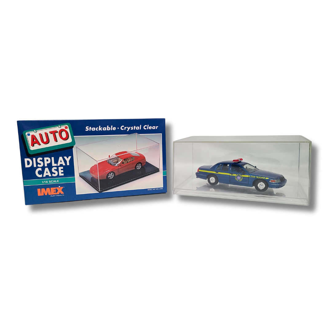 1/18 Scale Auto Display Case - Clear | Protective Showcase for Collect ...