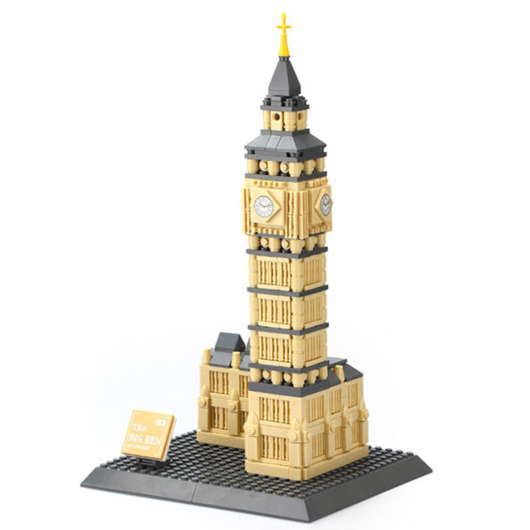 WANGE 4211 Elizabeth Tower (Big Ben) – 892-Piece Architecture Brick Se ...