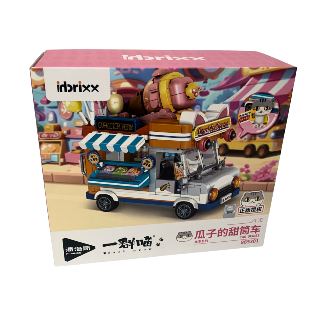 Inbrixx 85301 Guazi’s Ice Cream Cart – Cat Display Brick Set – IMEX ...