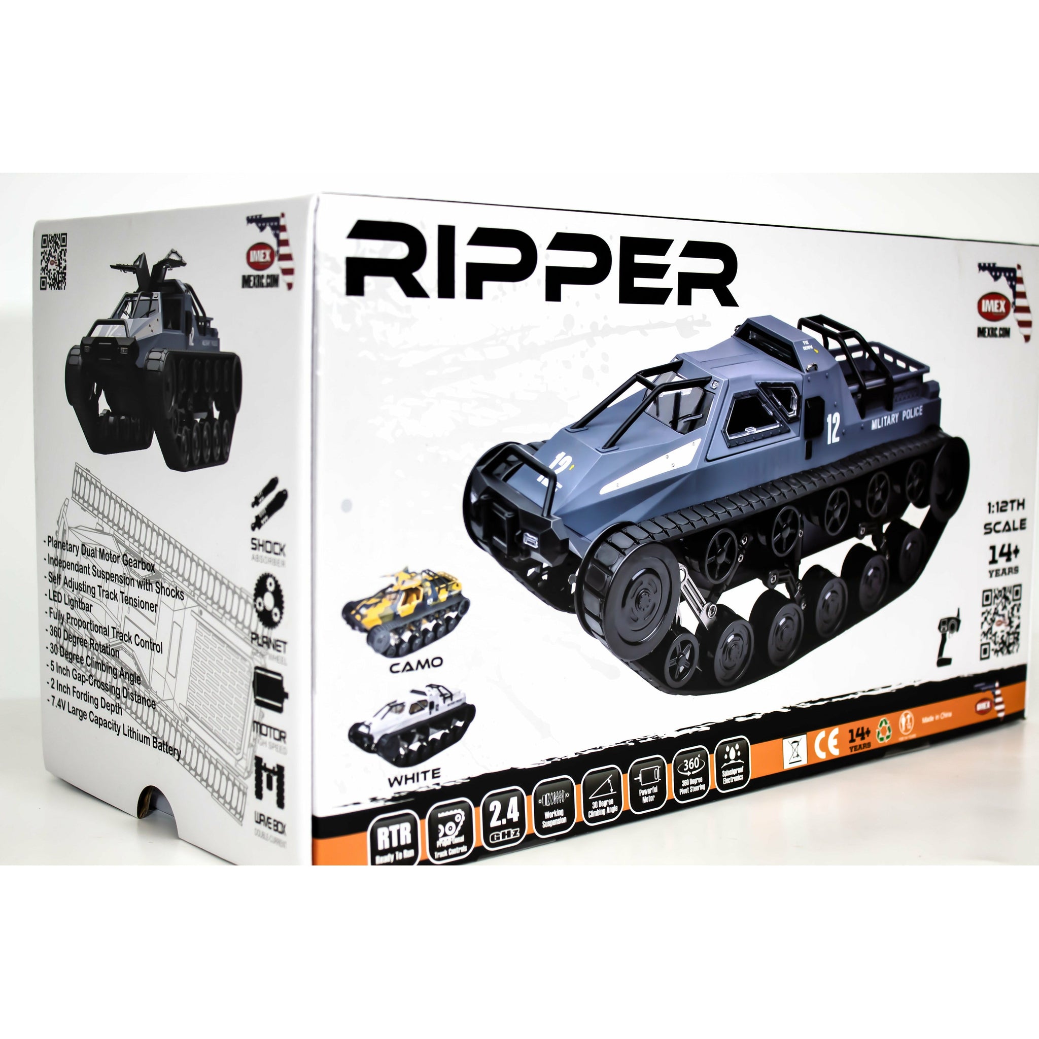 1/12 Scale Ripper- High-Speed Drift Tank – IMEX-RC