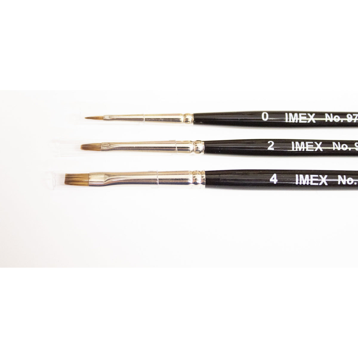 IMEX Natural & Synthetic Hair Flat Tip Brushes (Pick Size) – IMEX-RC